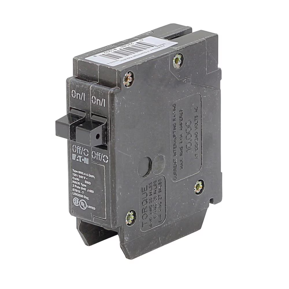GE BR1515 CUTLER HAMMER Tandem Circuit Breaker Without Rejection Clip ...